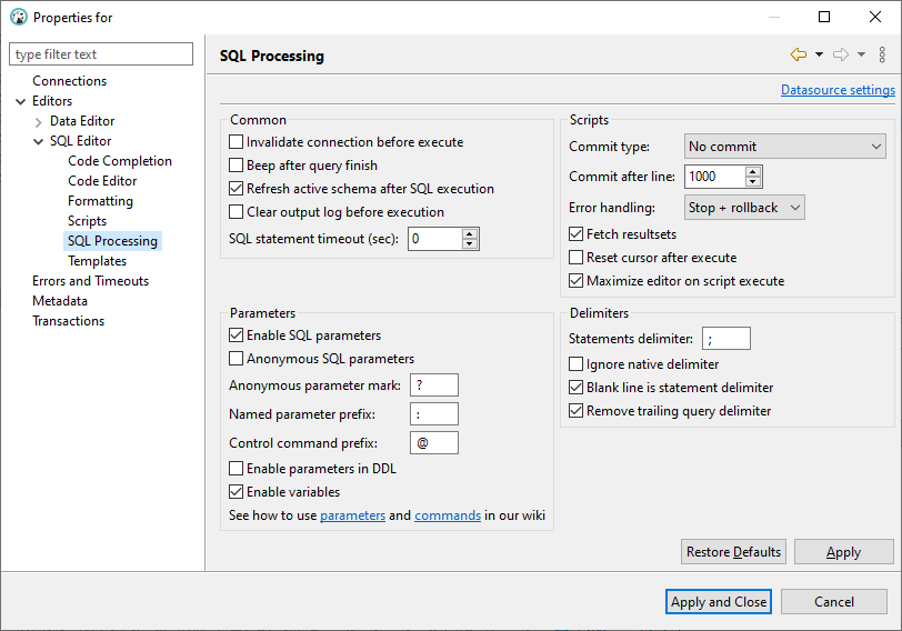 DBeaver incorrectly parses Snowflake stored procedure that contains the text: //end · Issue ...