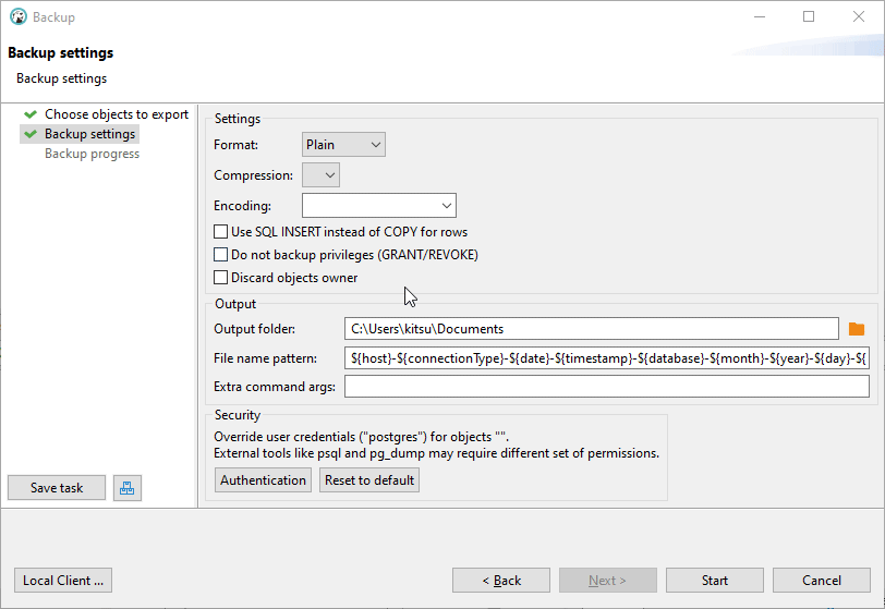UI improvements for backup wizard · Issue #14443 · dbeaver/dbeaver · GitHub