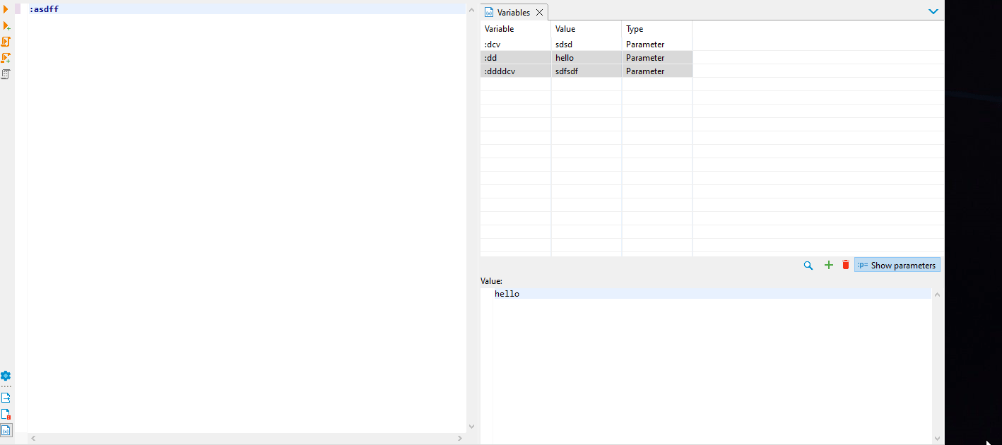 How to clear Bind Parameter(Variable) ? · Issue #14817 · dbeaver/dbeaver · GitHub