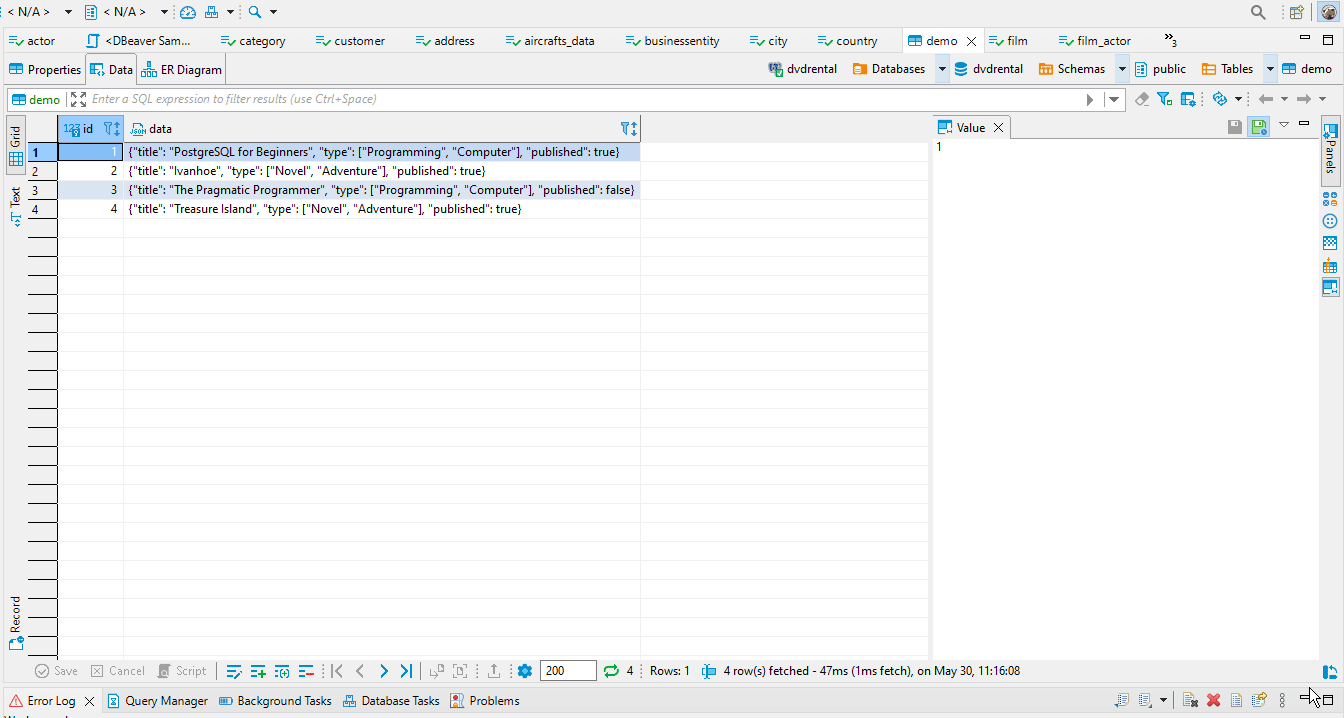 Improve search function in drop-down tabs list · Issue #16632 · dbeaver/dbeaver · GitHub
