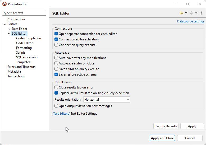 sql editor loose datasource assignation · Issue #16606 · dbeaver ...