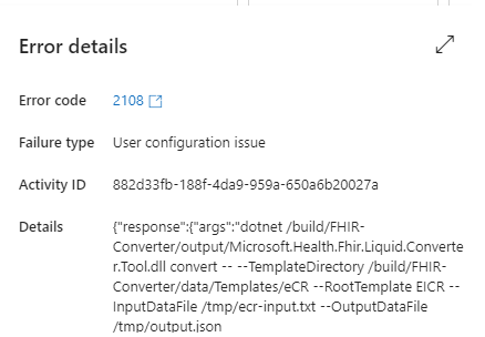 Failure to convert to FHIR (Error code 2108) · Issue #117 · CDCgov/phdi-azure · GitHub