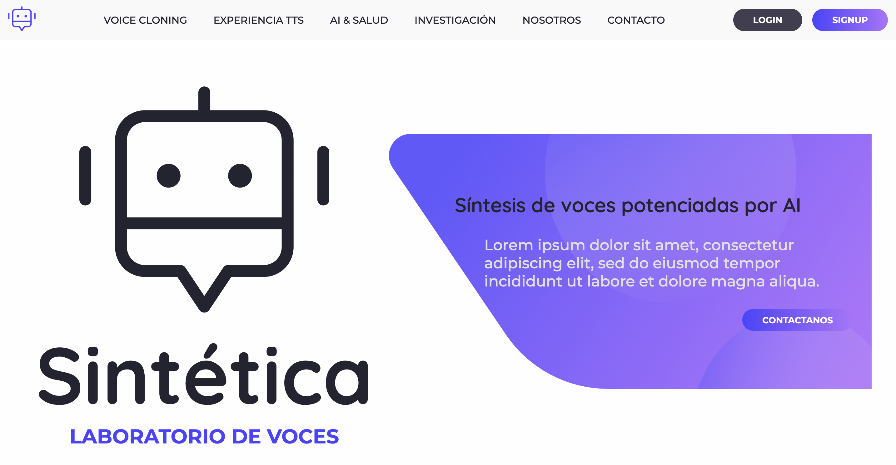 Achicar el Logo de de Sintética - Cambiar el botón de "contactanos" por ...
