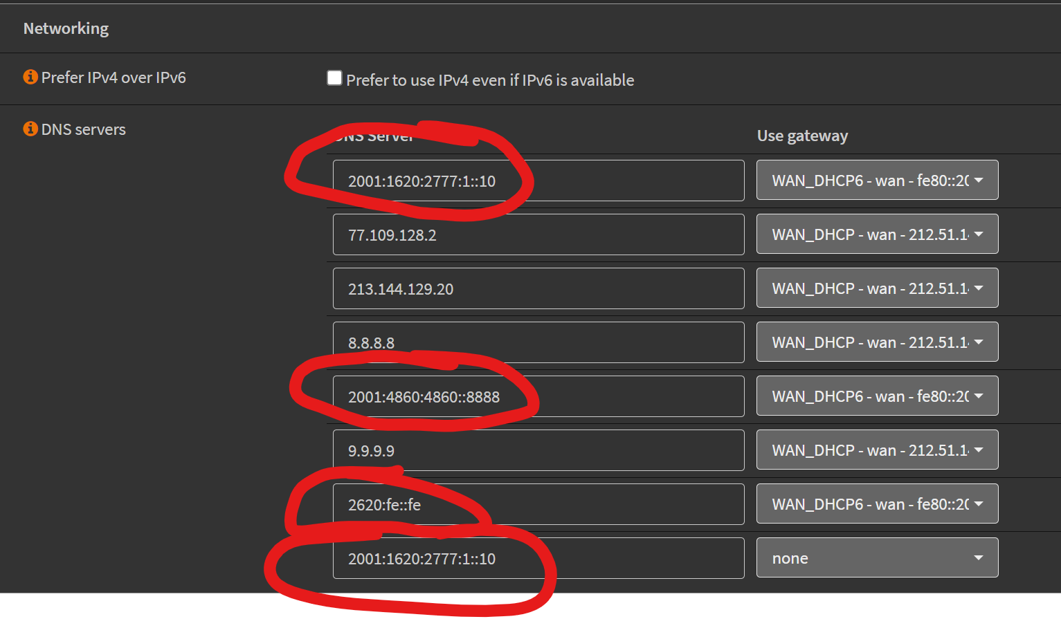 radvd not working if more than 3 ipv6 dns servers are set · Issue #6448 · opnsense/core · GitHub