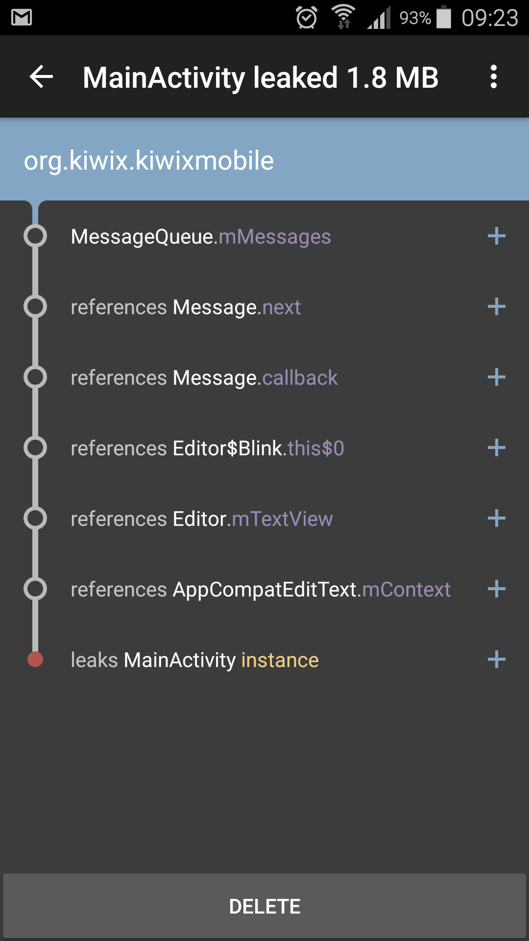 Fix memory leaks · Issue #615 · kiwix/kiwix-android · GitHub