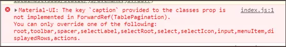ReactJs - MaterialTable pagination, row per page not working · Issue ... ReactJs - MaterialTable pagination, row per page not working · Issue ...