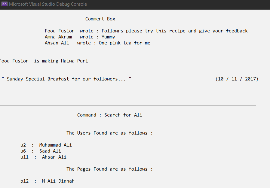 GitHub - dark-coder12/console-based-facebook: A simplified version of Facebook's functionalities ...
