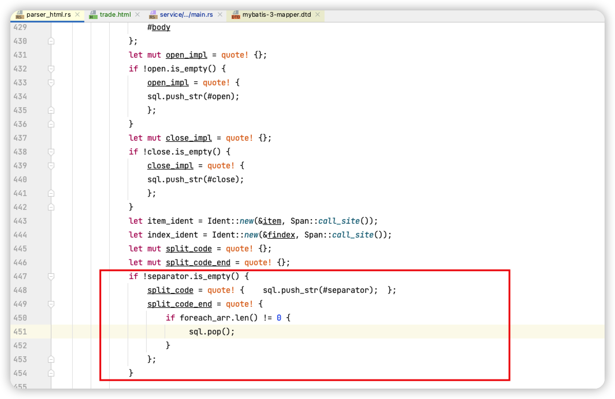 error[E0425]: cannot find value `foreach_arr` in this scope · Issue #238 · rbatis/rbatis · GitHub