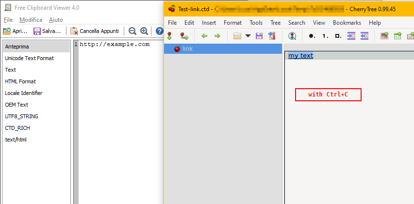 Can't copy raw text after an HTML link is applied to it · Issue #1952 · giuspen/cherrytree · GitHub