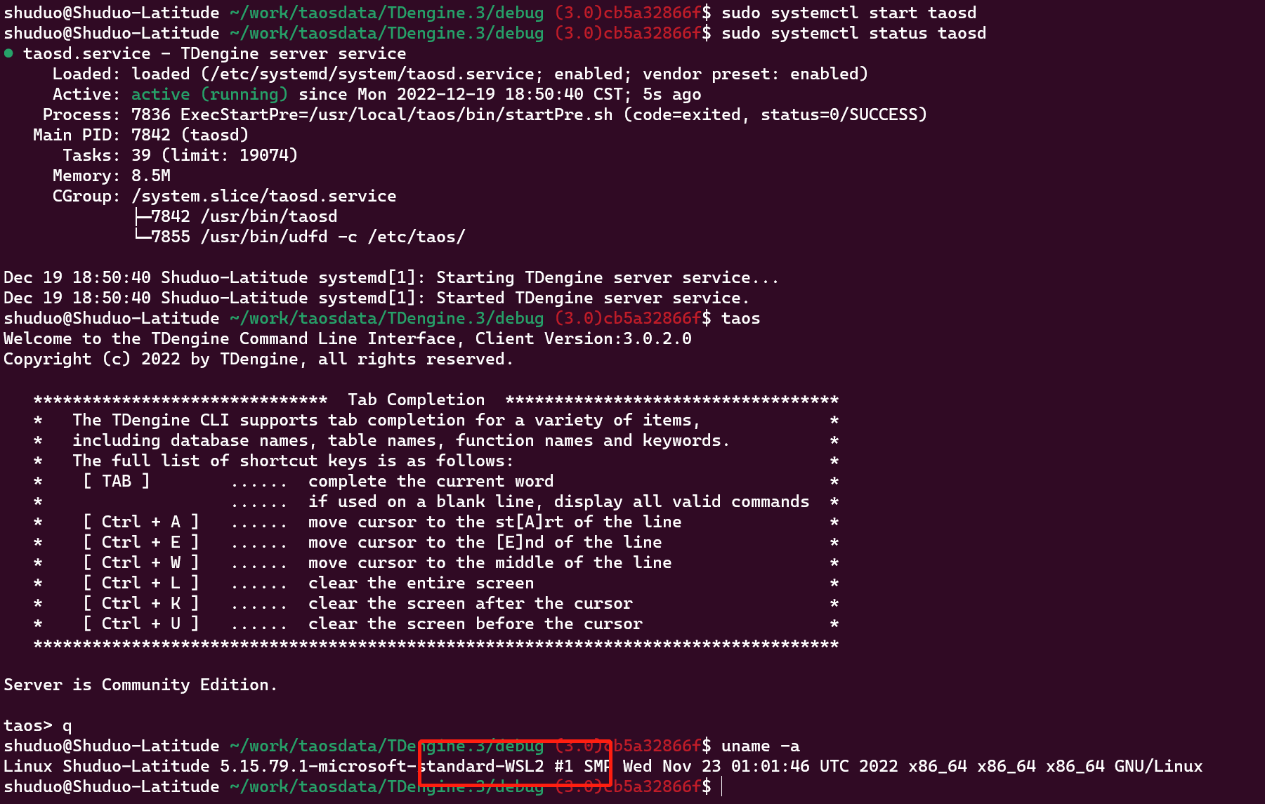 Service error install tdengine on Win11 WSL ubuntu22.04 · Issue #17782 · taosdata/TDengine · GitHub