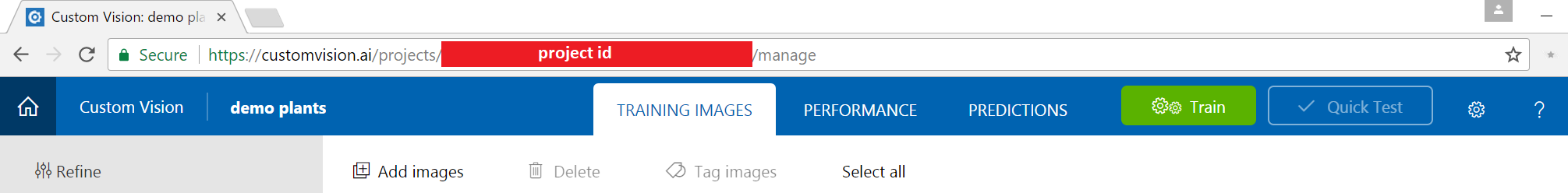 How Do I Get The Project Id Without Using Training Module · Issue 6 · Microsoftcognitive