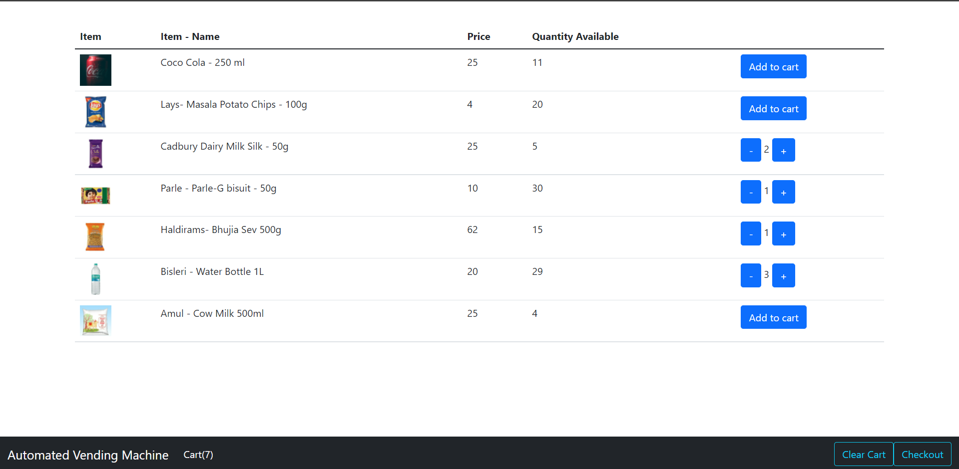 GitHub - Deepaksujay/Automated-Vending-Machine