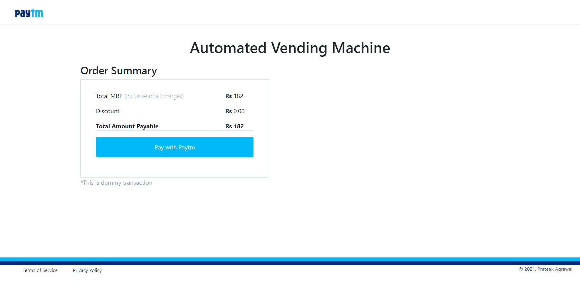 GitHub - Deepaksujay/Automated-Vending-Machine