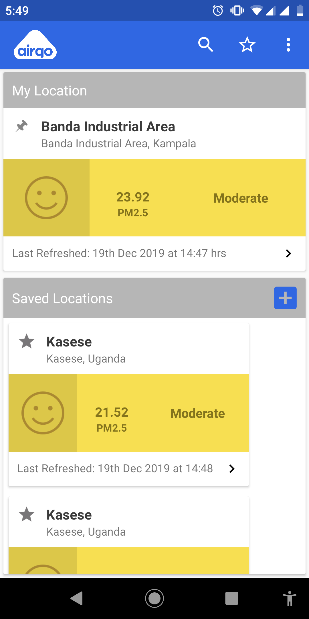 It takes some time(quite long) to determine user location and sometimes it displays wrong ...