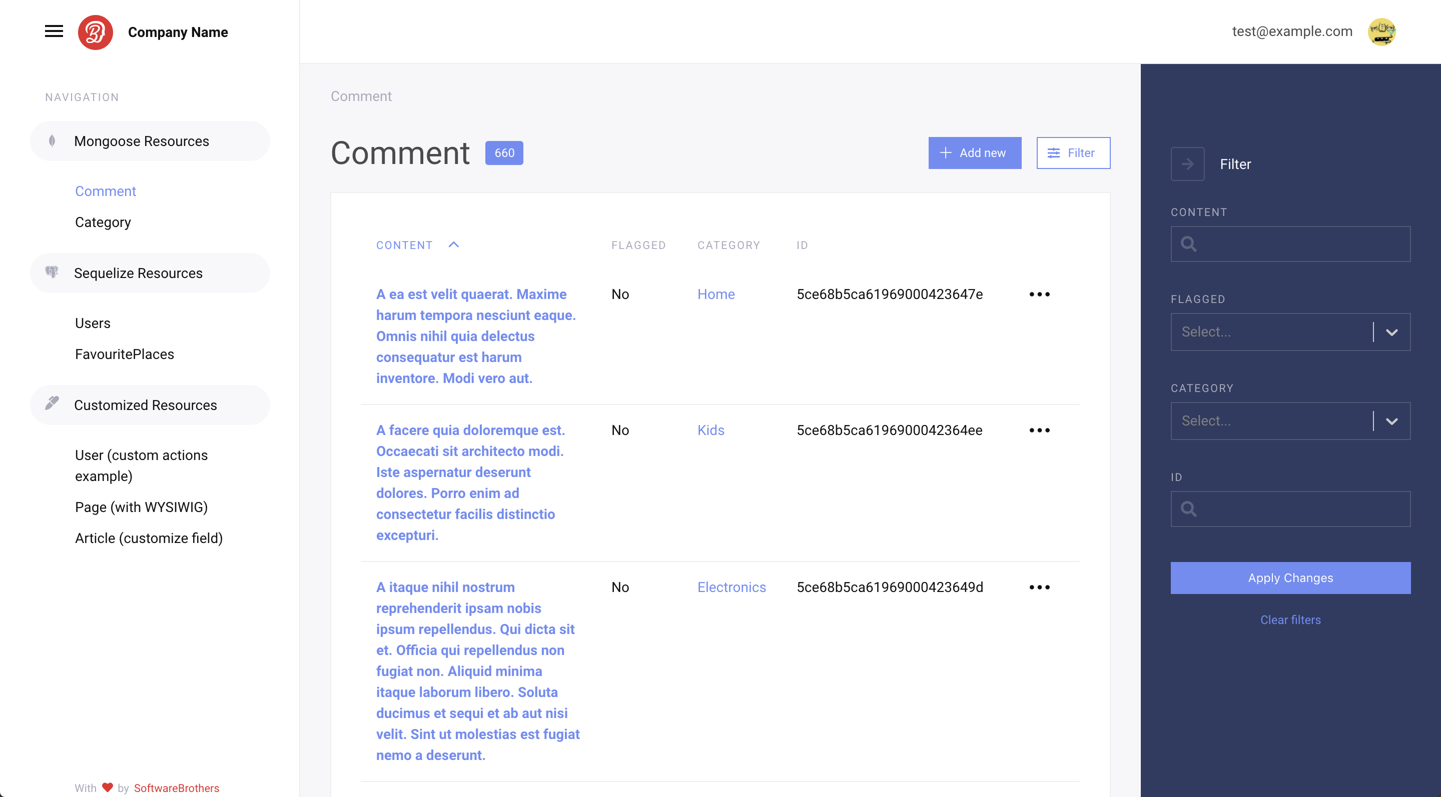 Improve filter that it doesn't overlay the main container · Issue #91 · SoftwareBrothers/adminjs ...