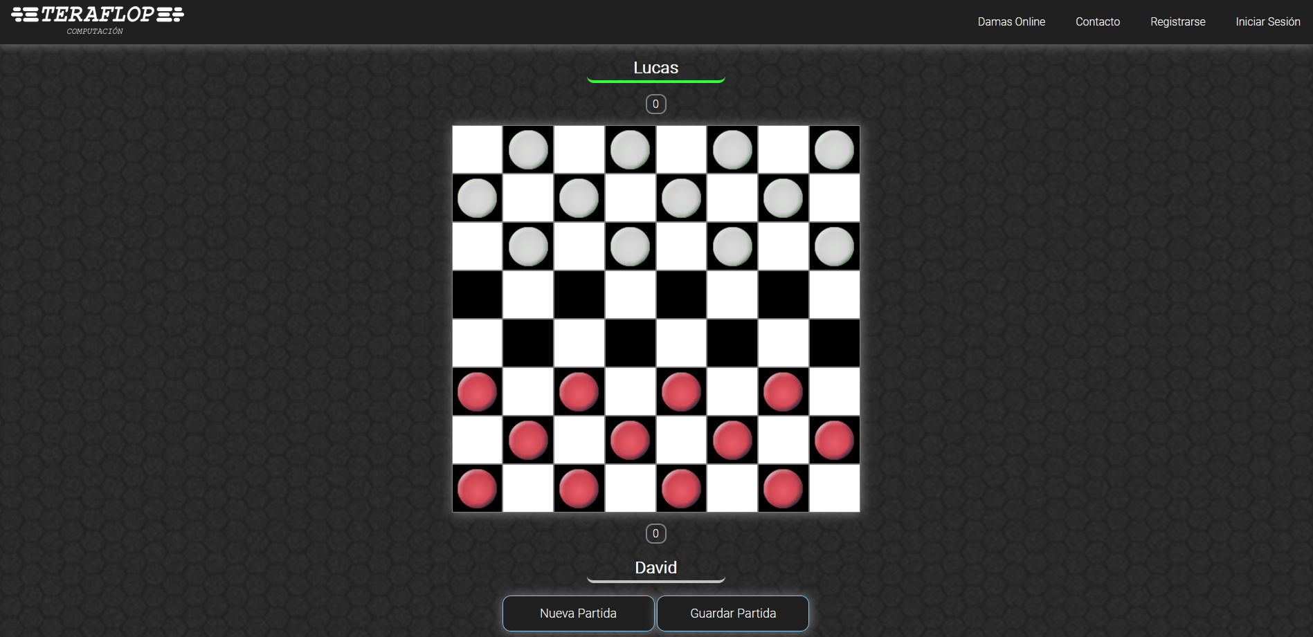 GitHub - lucasdelmonte/damas-web