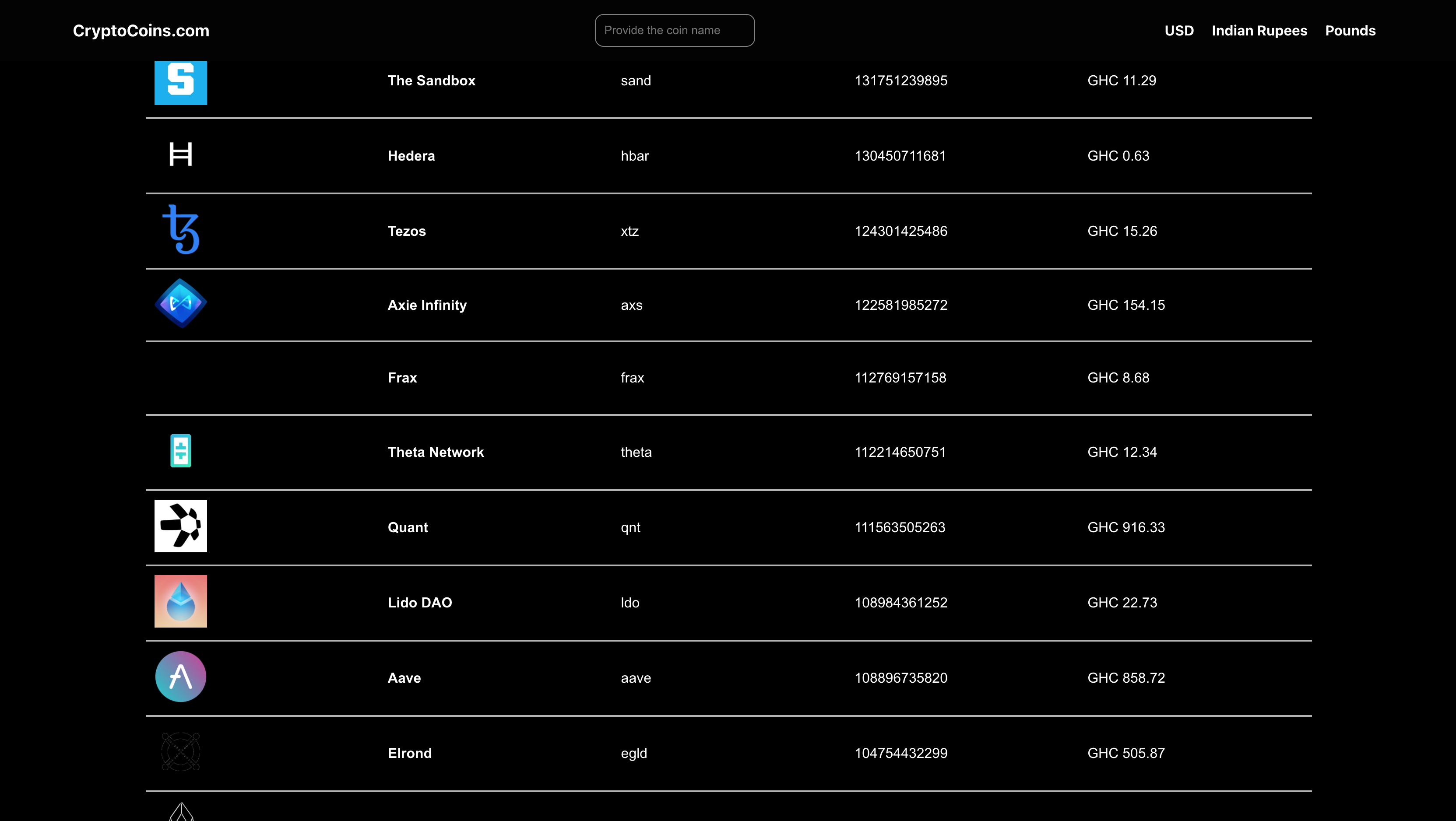 GitHub - yawMD/Cryptocurrency-Application-Reactjs