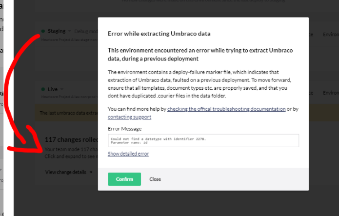 Heartcore Cloud Portal - Deployment Failure Handling (P2) · Issue #12 · umbraco/Umbraco ...