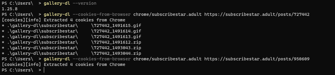 Posts of some authors are not loading [SubscribeStar] · Issue #4309 · mikf/gallery-dl · GitHub
