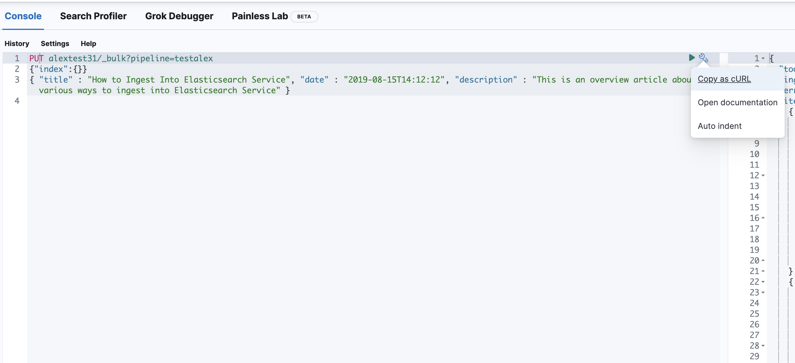 Console: "copy to curl" results in the wrong host being set (cloud ...
