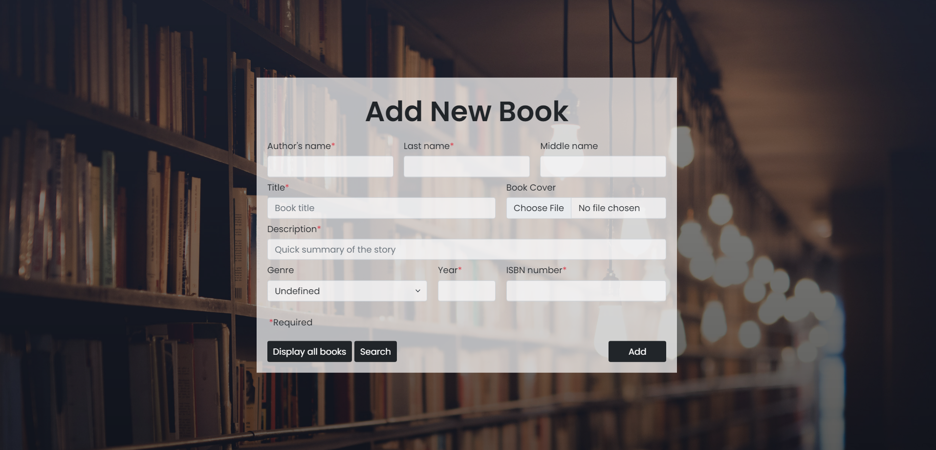 GitHub - KarelZa/library-system: I've made a simple library system that ...