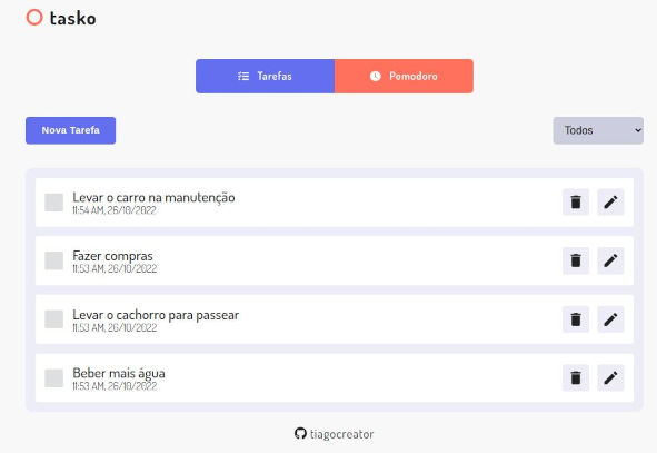 GitHub - tiagocreator/tasko: Tasko é um aplicativo web CRUD de lista de ...