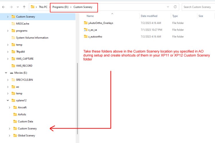 Solution for putting the scenery files on another drive and accessing ...