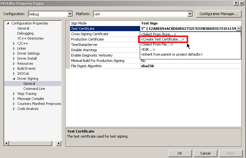 Cannot Test Sign the Driver · Issue #8 · Mattiwatti/PPLKiller · GitHub
