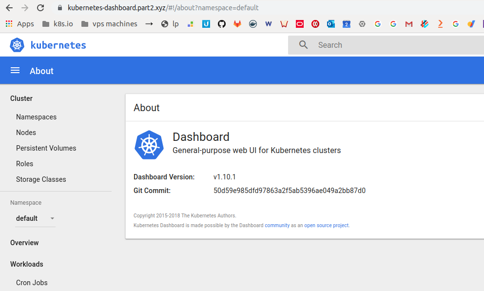 Kubernetes Dashboard Amd64 V1 10 1 Image Gives Unkown Server Error 404 In K8s 1 17 · Issue