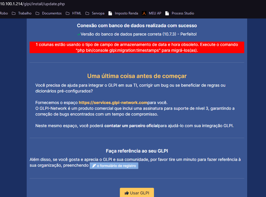 Glpi 10 0 0 The Version Of The Database Is Not Compatible · Issue 11551 · Glpi Project Glpi