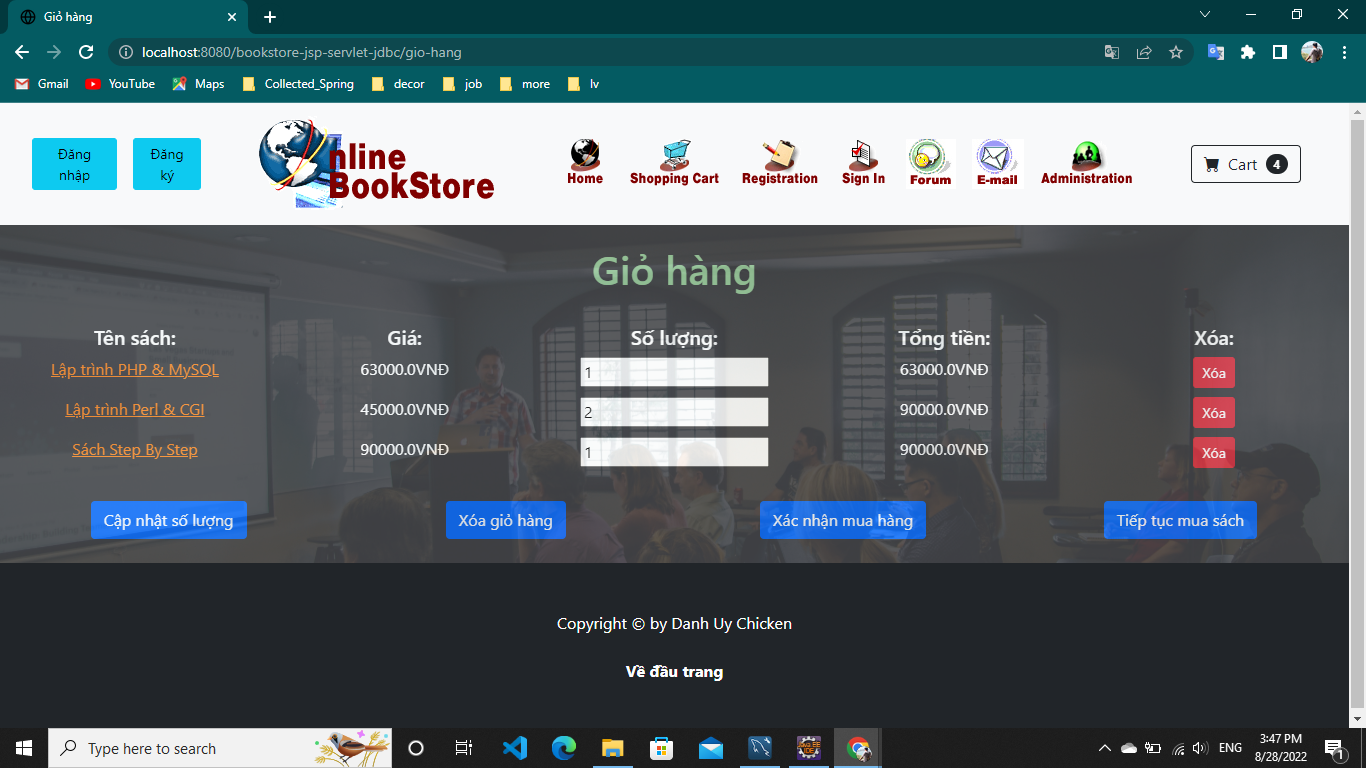 Github Pdanh2682000 Bookstore Jsp Servlet