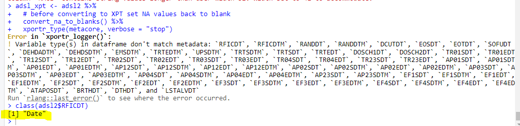 xportr_type - variable types do not match metadata · Issue #73 · atorus-research/xportr · GitHub