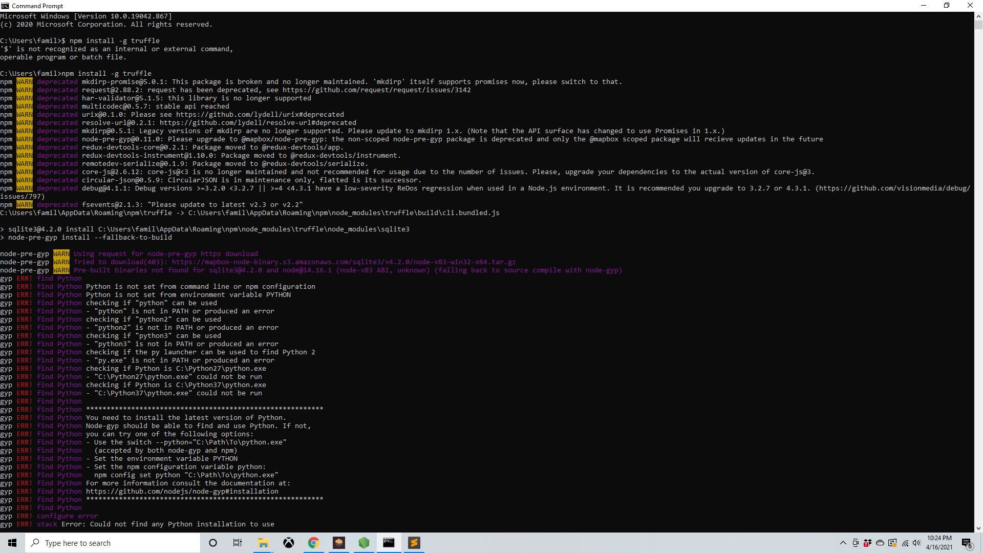 Truffle seems to want Python · Issue #3980 · ConsenSys-archive/truffle ...