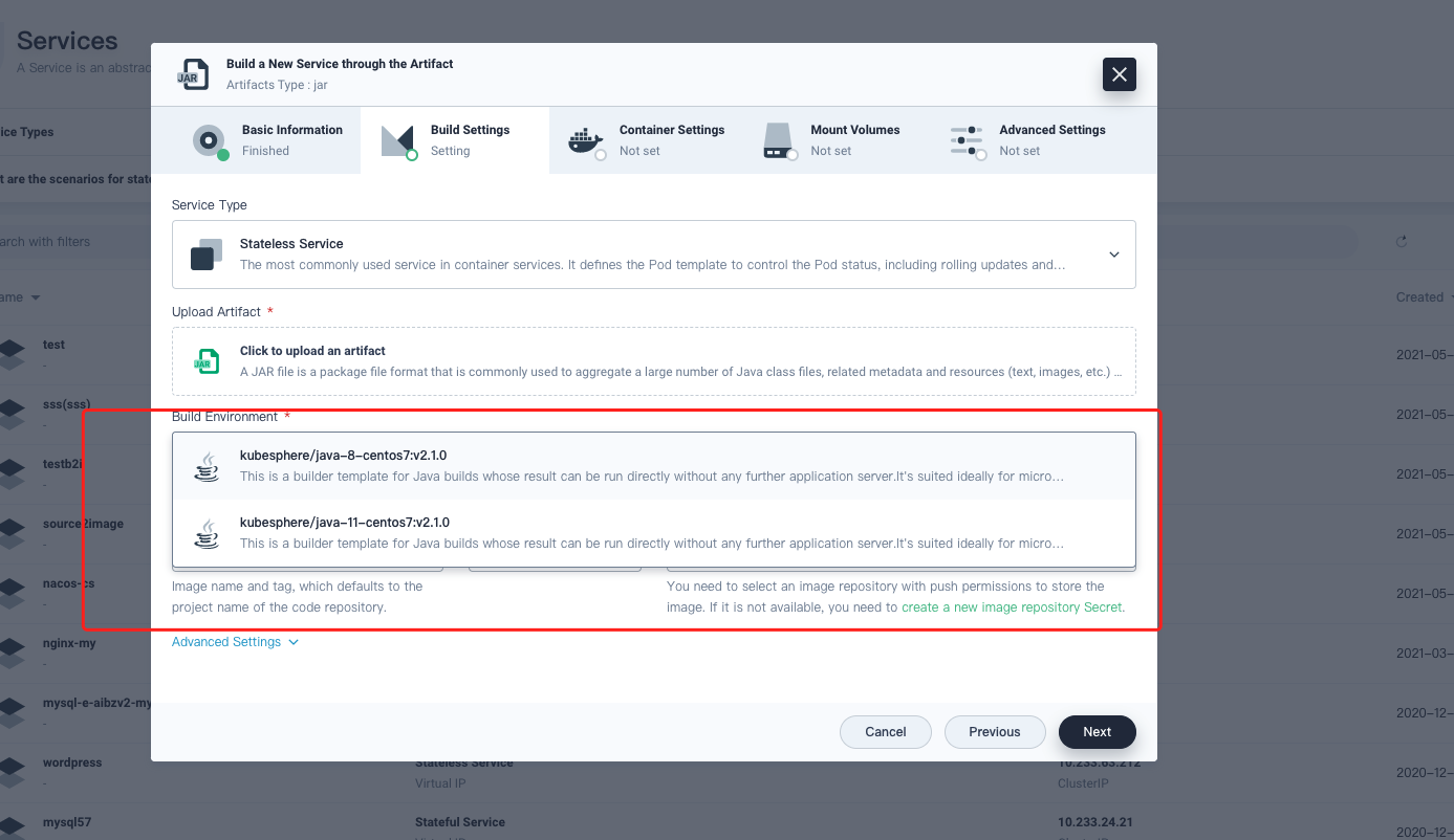 Failed to build a service through the artifact · Issue #3906 · kubesphere/kubesphere · GitHub
