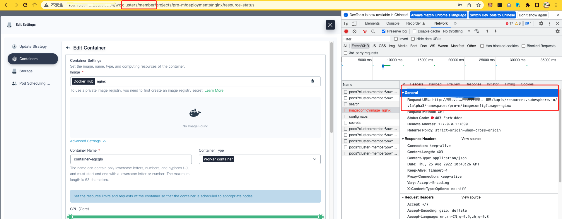 No image found in containers with 'Edit Settings' · Issue #5173 ...