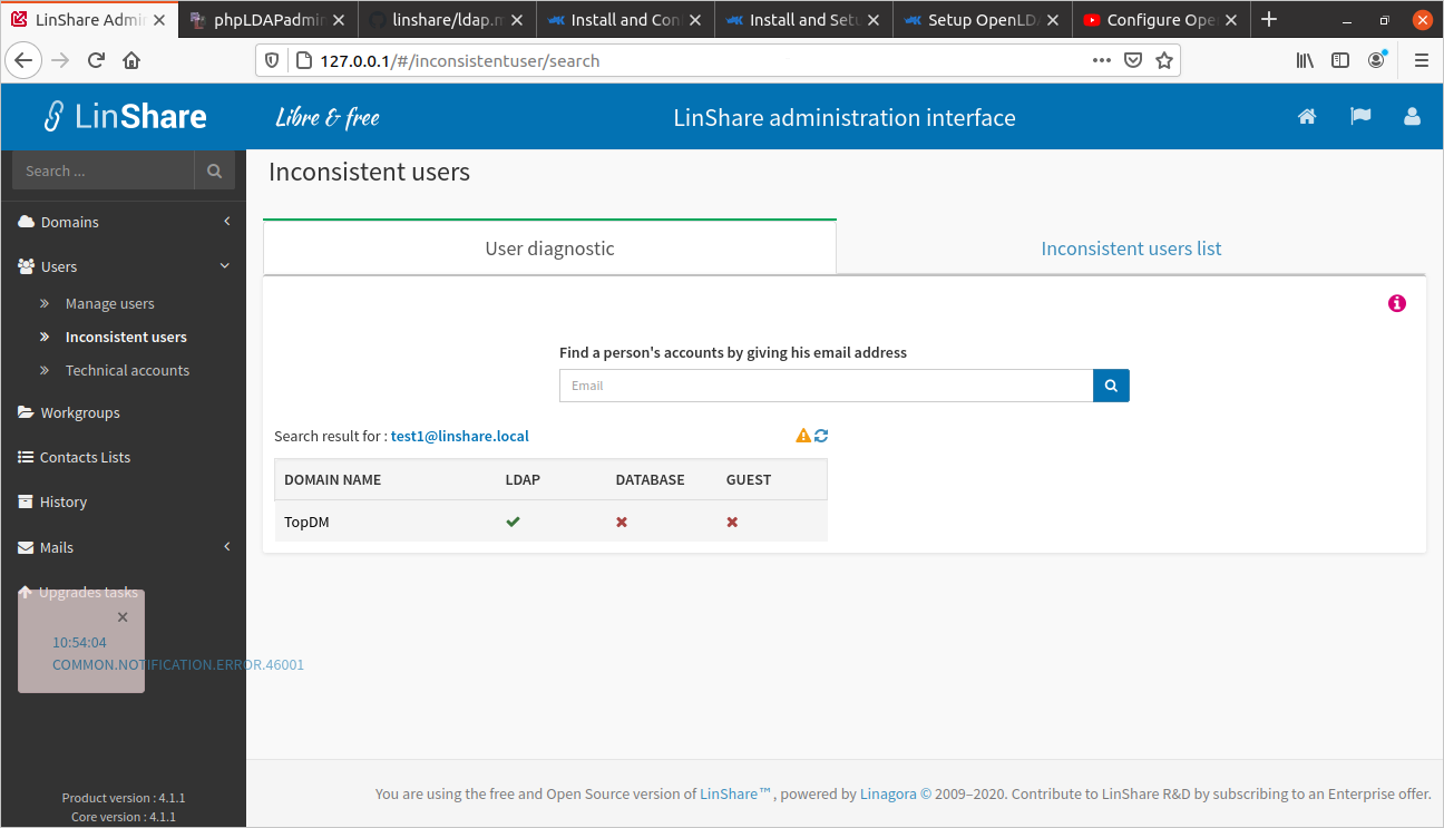 Some question about create user local and LDAP · Issue #168 · linagora/linshare · GitHub
