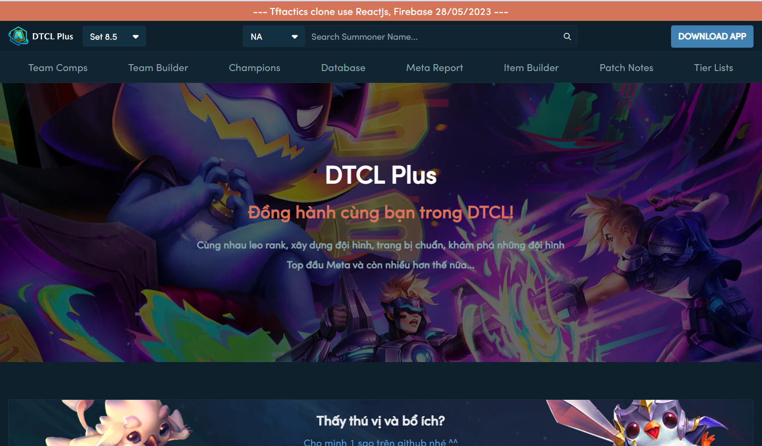 GitHub - pdkhanh3011/tftactics0523: Clone of tftactics.gg