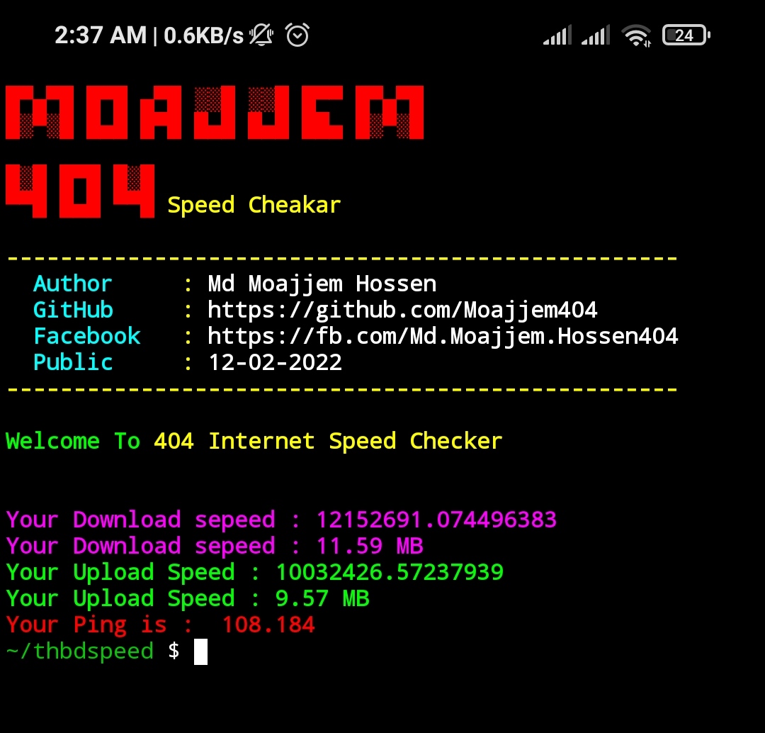 GitHub - Moajjem404/netspeed: Internet Speed Cheak