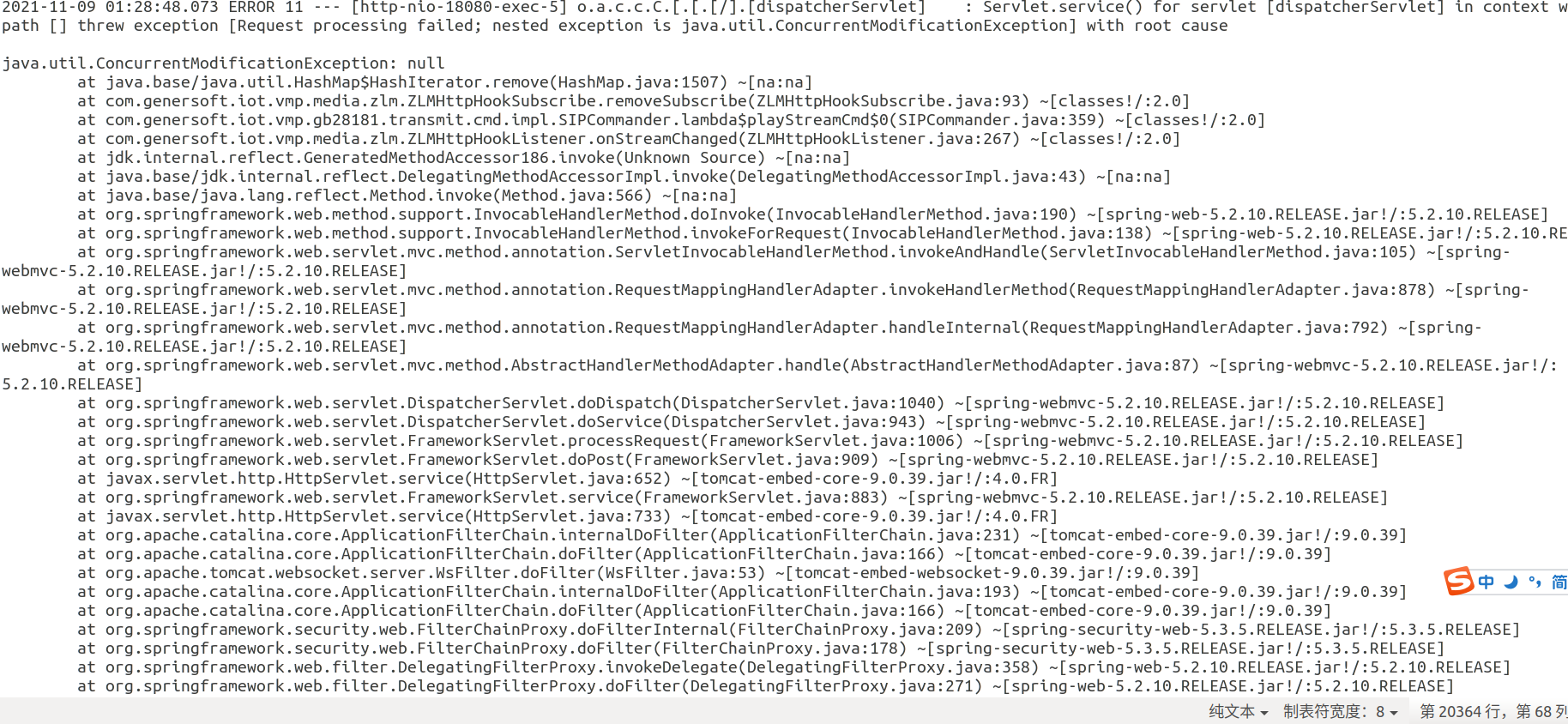 高并发持续调直播流wvp崩溃报错 · Issue #207 · 648540858/wvp-GB28181-pro · GitHub