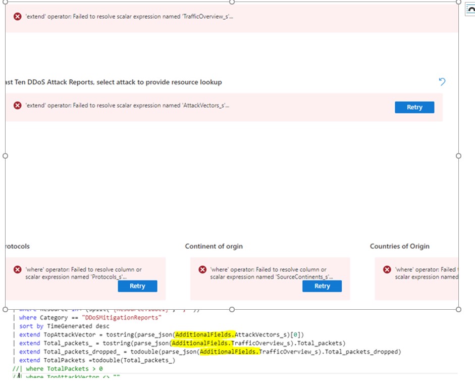 Azure DDOS Workbook Error · Issue #3221 · Azure/Azure-Sentinel · GitHub