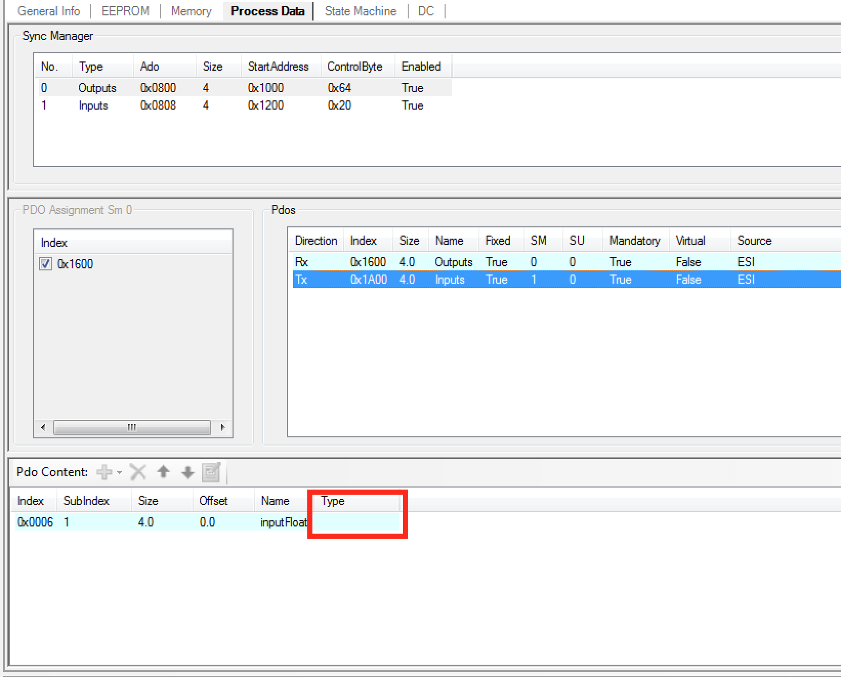 DataType REAL is written an UINT32 · Issue #19 · synapticon/siitool ...