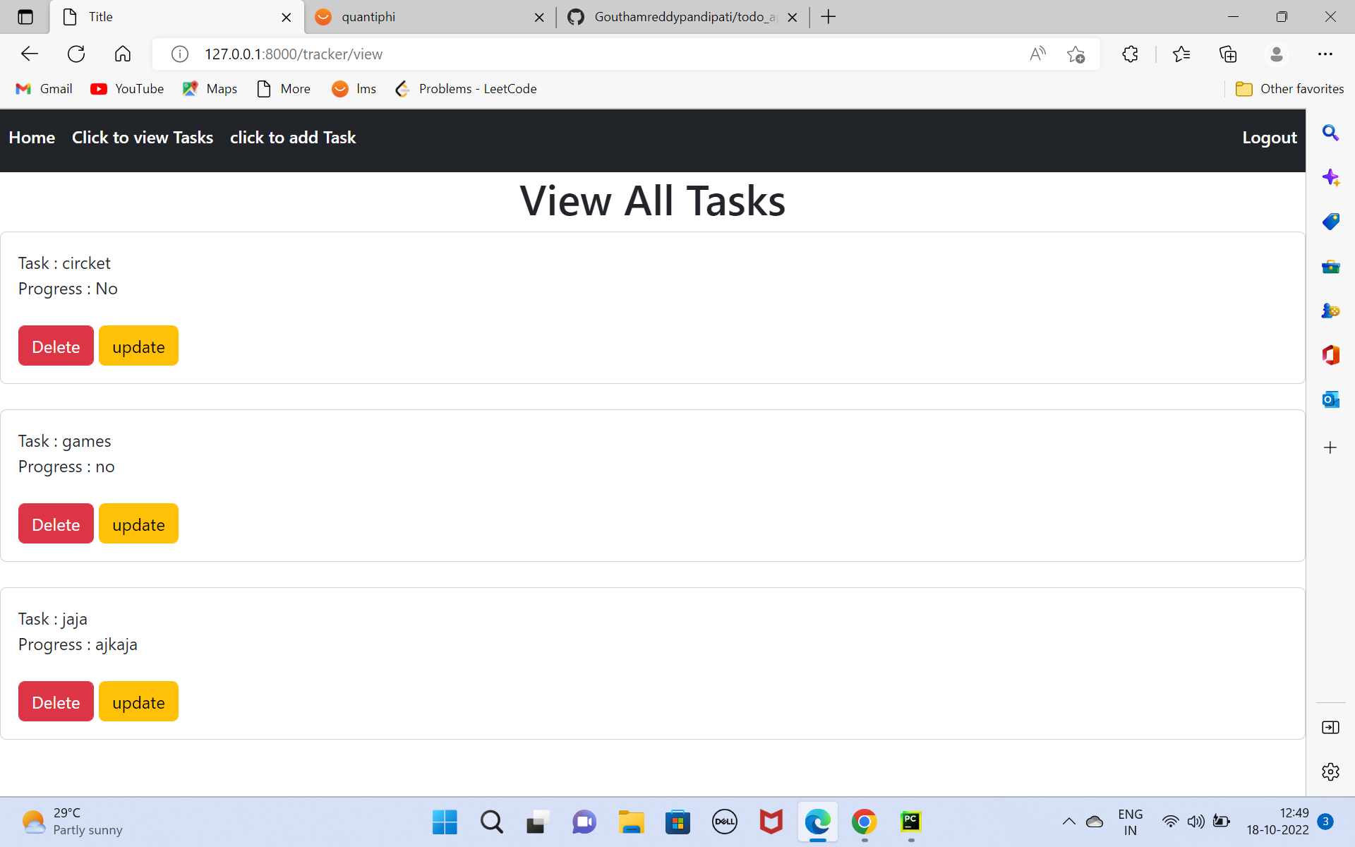 GitHub - Gouthamreddypandipati/todo_application