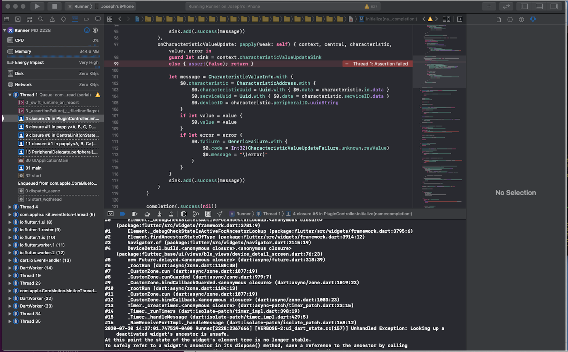 Read characteristics on iOS is not working · Issue #44 · PhilipsHue/flutter_reactive_ble · GitHub