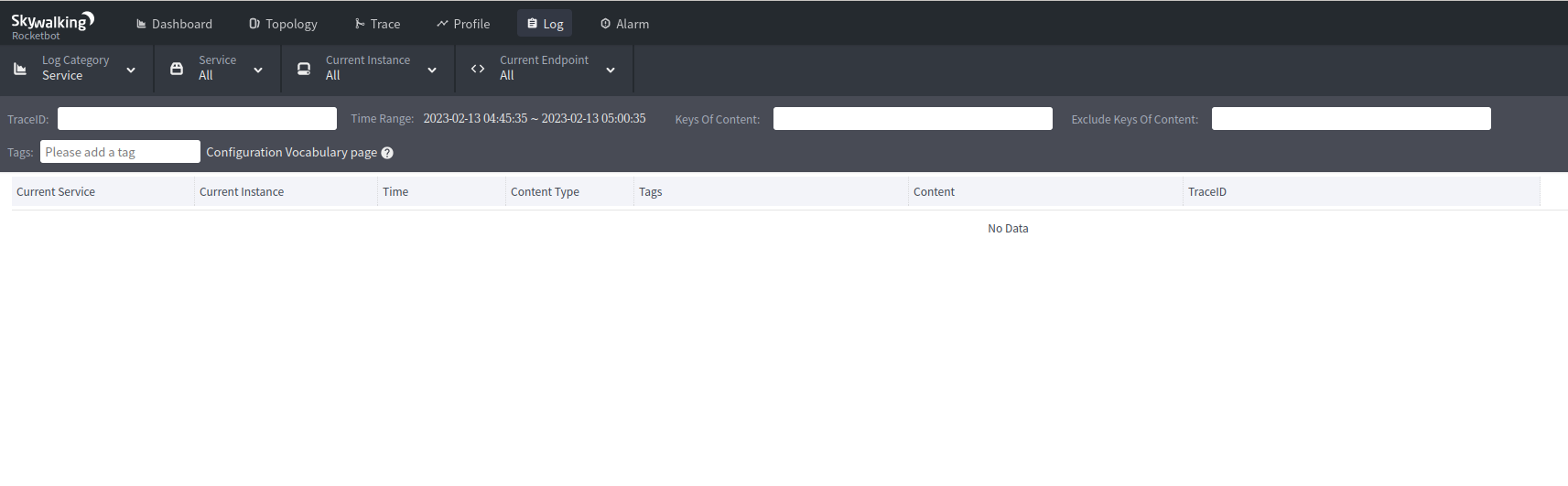 skywalking只有trace数据没有log数据 · Issue #260 · FudanSELab/train-ticket · GitHub