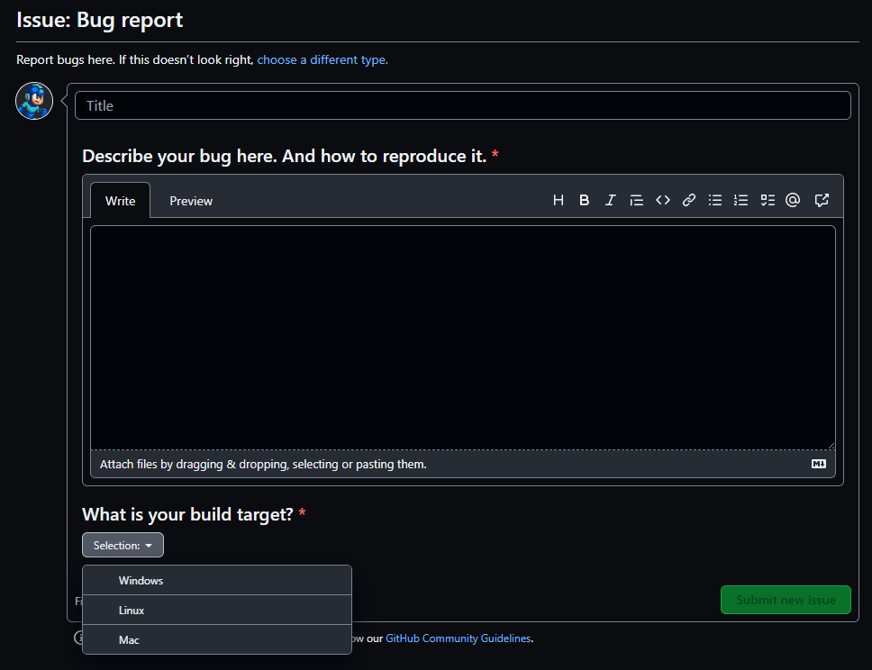 Add issue, feature request templates and PR template. by DaBanana64 ...