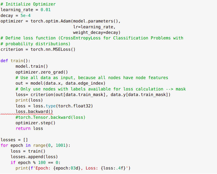 Node Regression Dtype Error In Backward · Pyg Team Pytorchgeometric · Discussion 5142 · Github 
