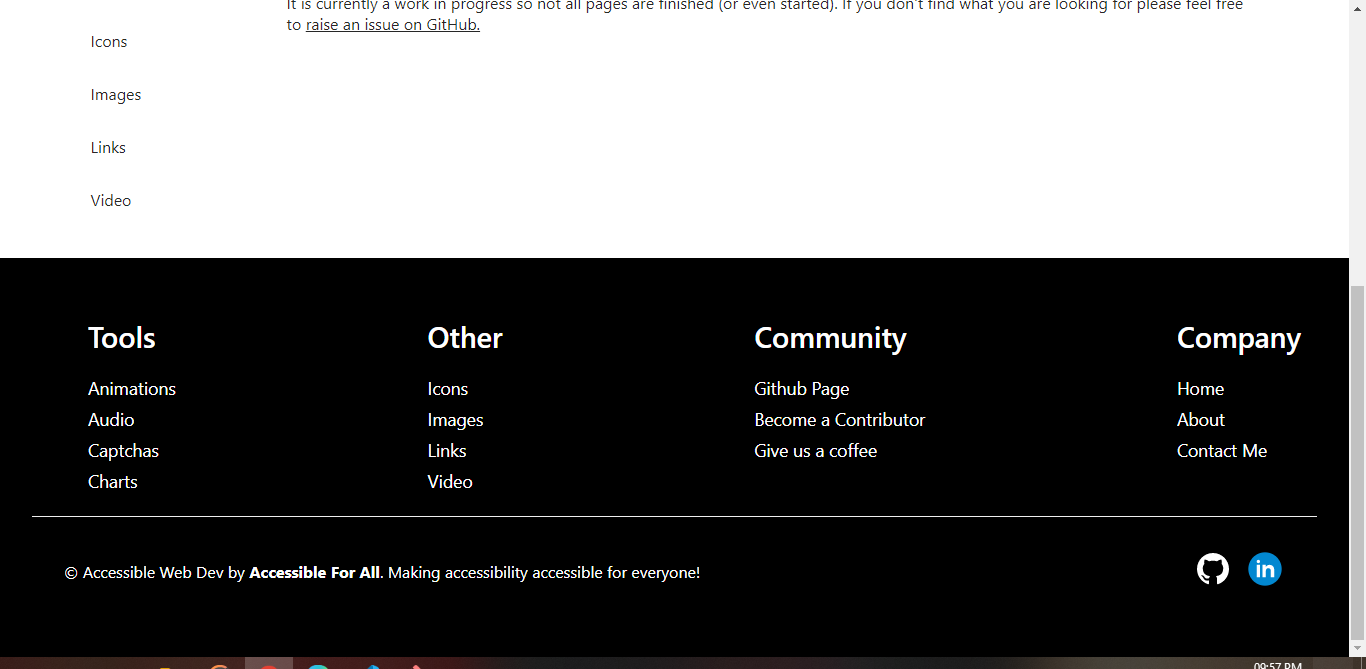 Add a footer · Issue #19 · AccessibleForAll/AccessibleWebDev · GitHub