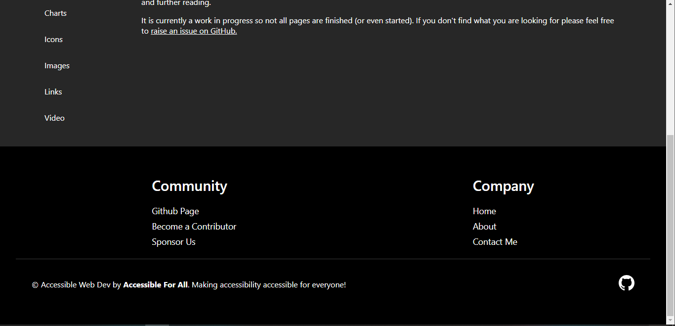 Add a footer · Issue #19 · AccessibleForAll/AccessibleWebDev · GitHub