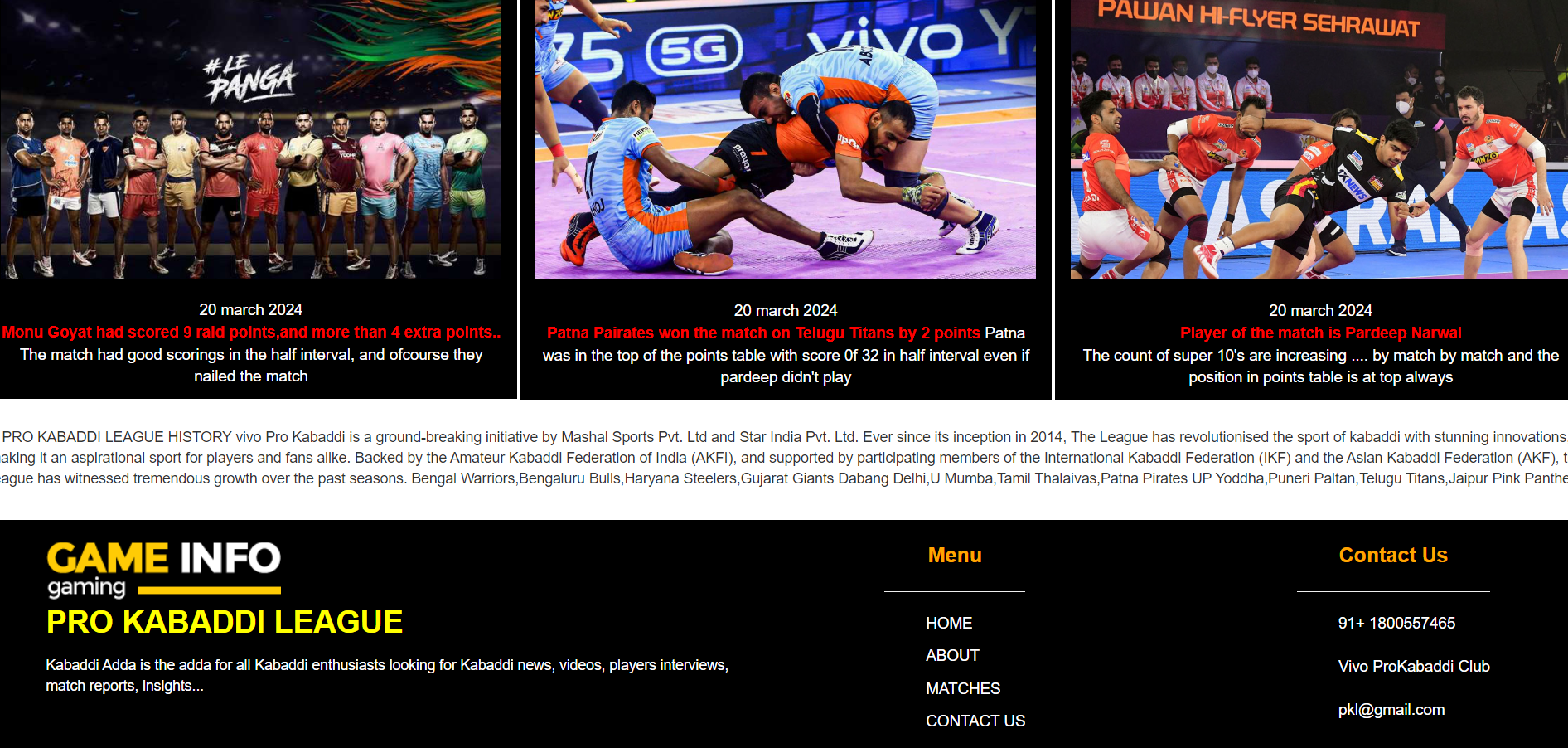 GitHub - niharikabandila/Pro-Kabaddi-